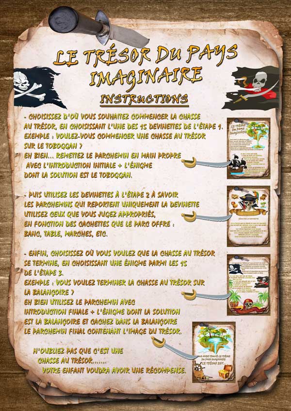 Chasse au tresor en plein air – au parc-jardin public - le trésor du ...